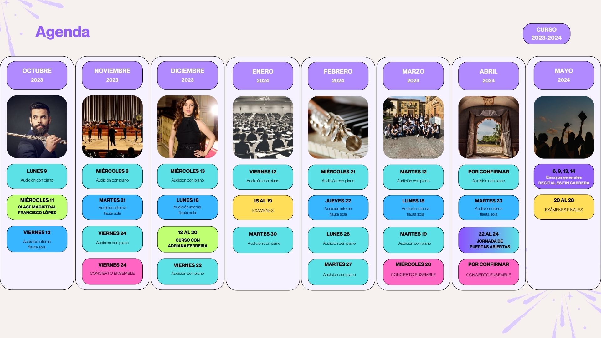 Agenda – La clase de flauta del CONSMUPA